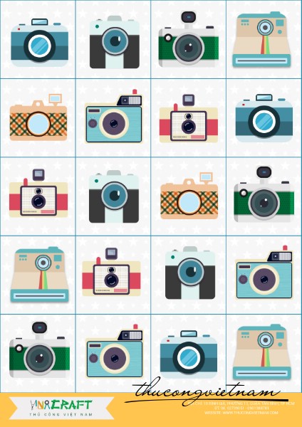 Sticker máy chụp hình mẫu 1